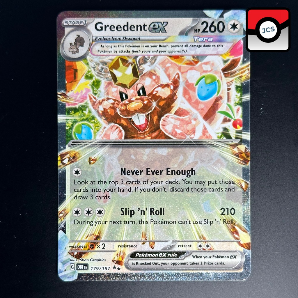 Greedent ex - 179/197 [Obsidian Flames] [Pokemon TCG] | Shopee Malaysia
