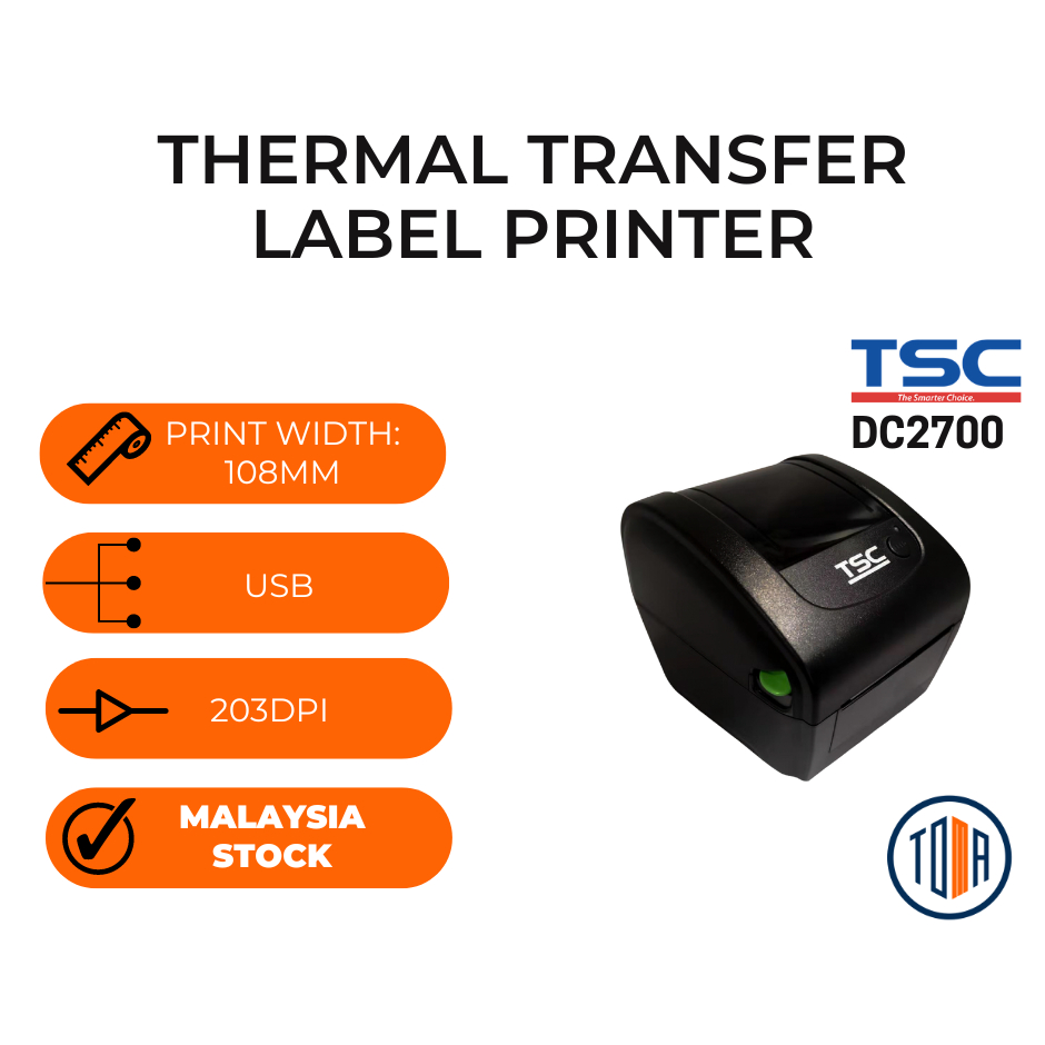 TSC DC2700 / DA210 Thermal Barcode Label Printer | Shopee Malaysia