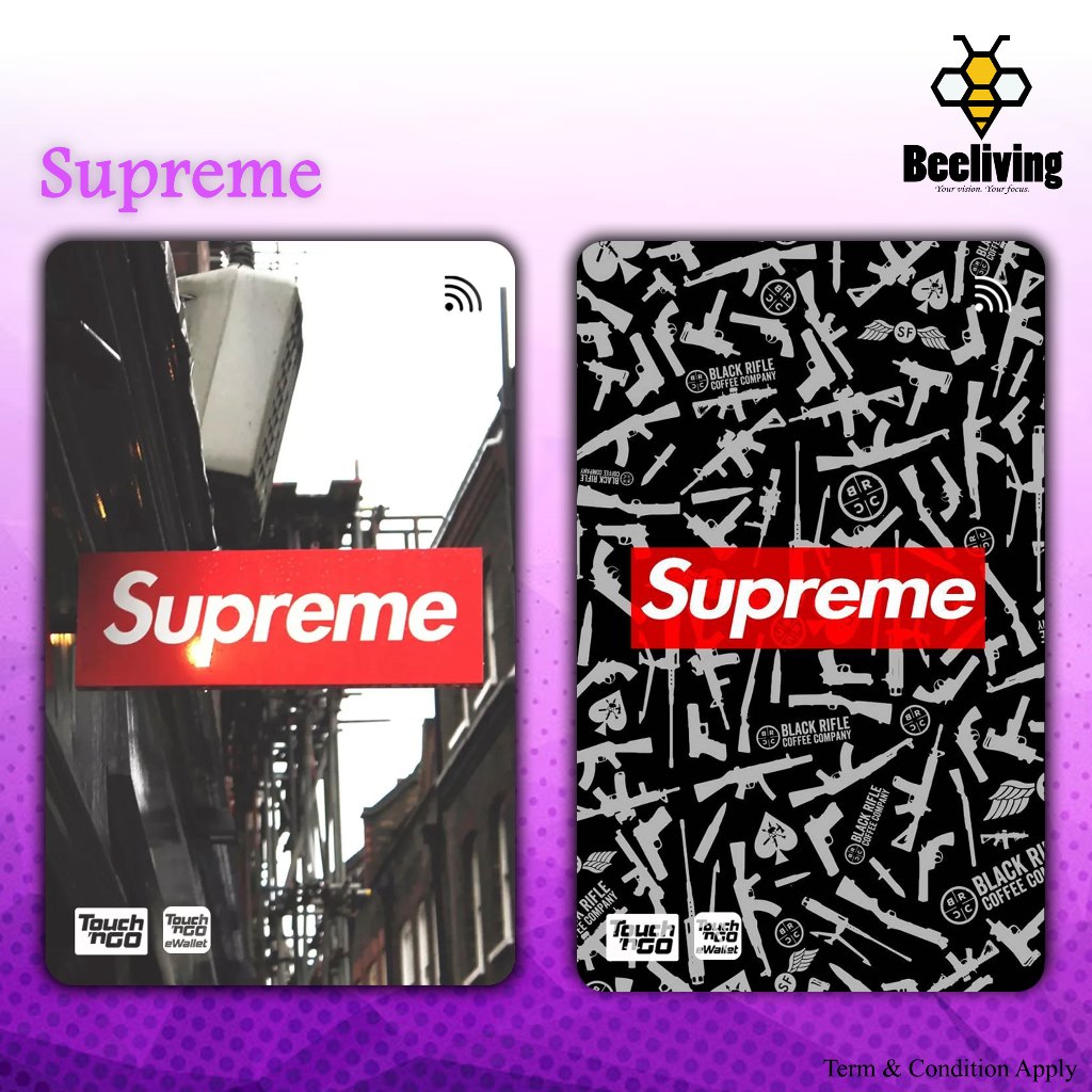 Supreme ( SERIES 1 ) - Touch n Go Card Sticker Cover (Waterproof, High ...