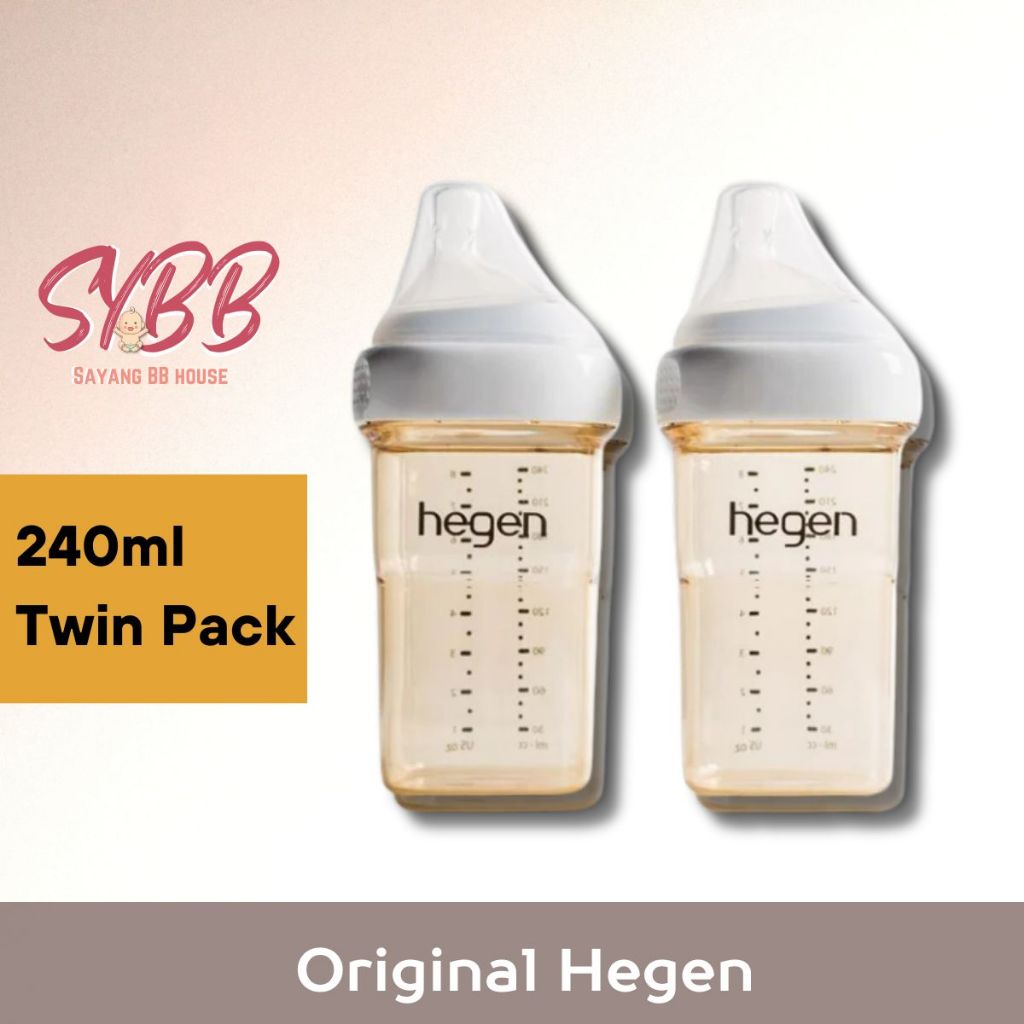 Hegen PCTO 240ml/8oz Feeding Bottle PPSU (2-pack) | Shopee Malaysia
