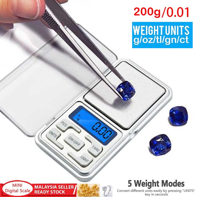Penimbang Emas Mini Scale Timbang Mini Electric Digital Scale 0.01g ...