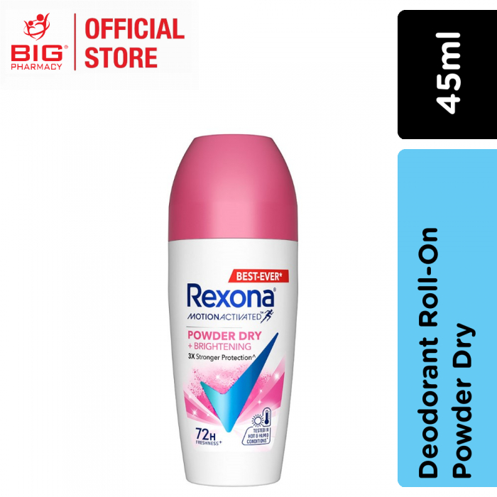 Rexona Woman Deodorant Roll On Powder Dry (45ml) | Shopee Malaysia