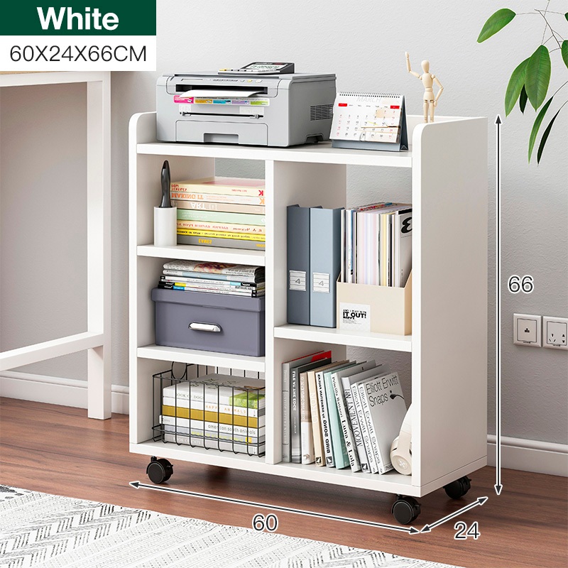 Movable Bookshelf Office Under Table Storage File Cabinet Bedside ...