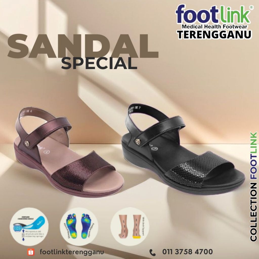 Footlink LW 30-341 , LW 60-341 Health Shoe , Women Sandal | Shopee Malaysia