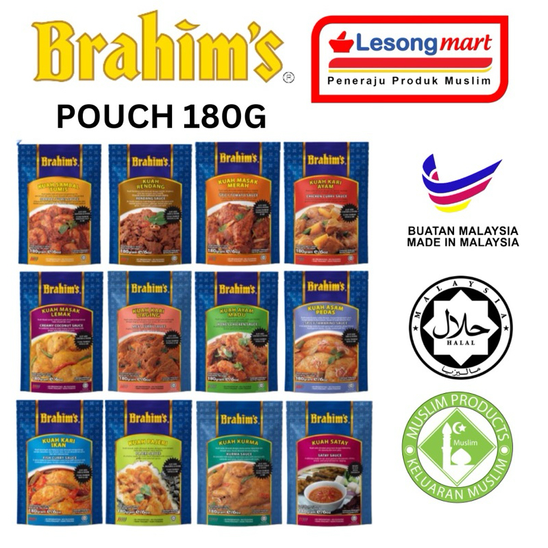 Brahim's Cooking Sauces pes memasak kuah masakan BRAHIM ready to eat ...