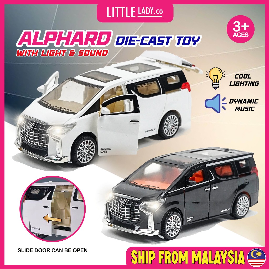 Toyota Alphard Die Cast Sound and Light Vehicle Models Car Toys ...