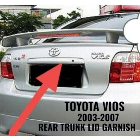 Toyota Vios NCP42 2003 Year Old Model Rear Trunk Lid Boot Garnish ...