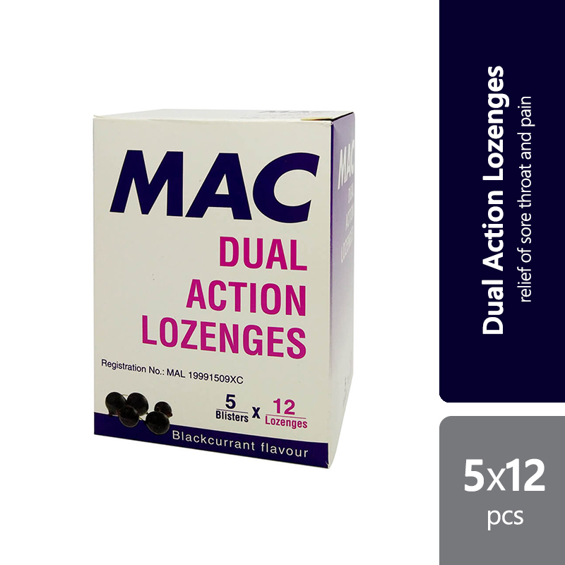 Mac Dual Action Lozenges 5x12's ( Exp Date: 06/2025 ) | Shopee Malaysia