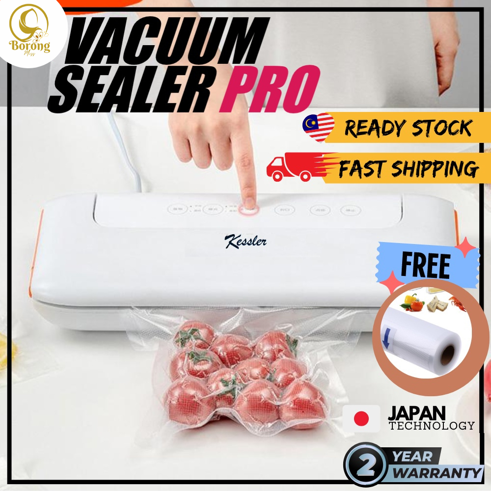 JAPAN VACUUM SEALER PRO Machine Kessler Automatic Seal Keeps Food Fresh ...