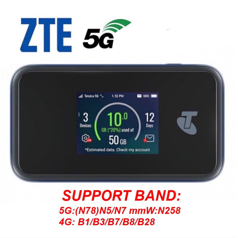ZTE MU500 5G WIFI Router Pocket WiFi Telstra 5G Wi-fi Pro Smartphone 5G ...