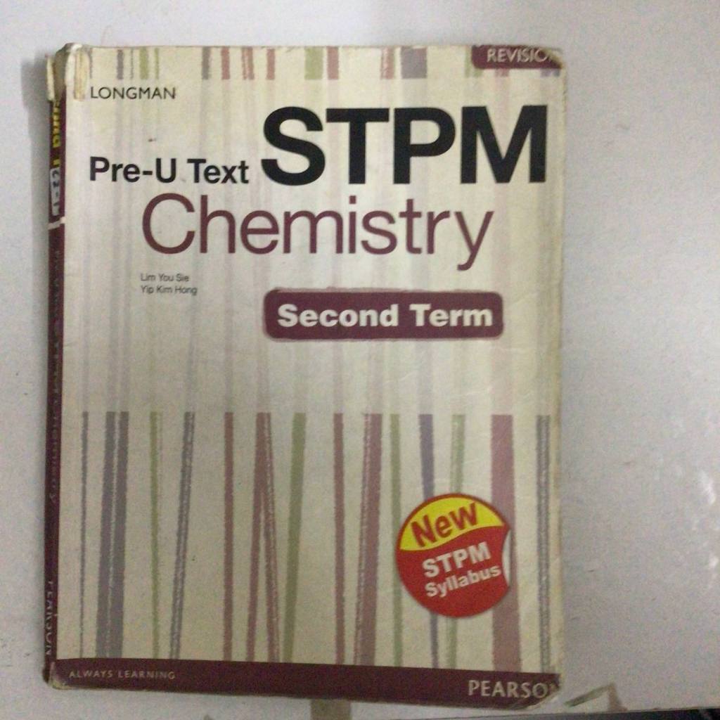 STPM CHEMISTRY SEMESTER 2 (pearson) | Shopee Malaysia