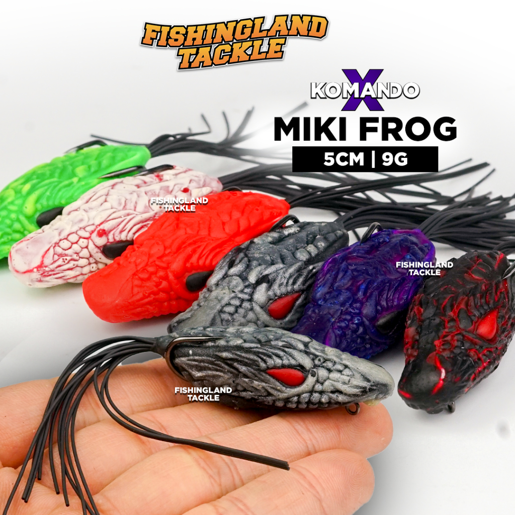 X Komando Miki Soft Frog | 5cm 9g | Haruan Gorgon Umpan Getah Katak Casting Thailand Fishing ...