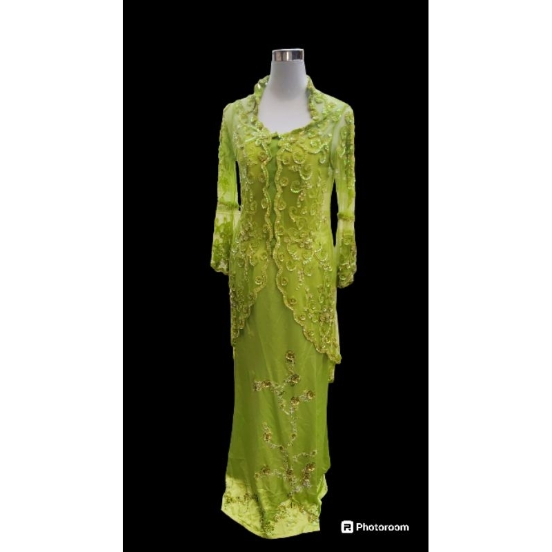 💥Baju Pengantin lace berlabuci hijau pucuk pisang. 💥 | Shopee Malaysia
