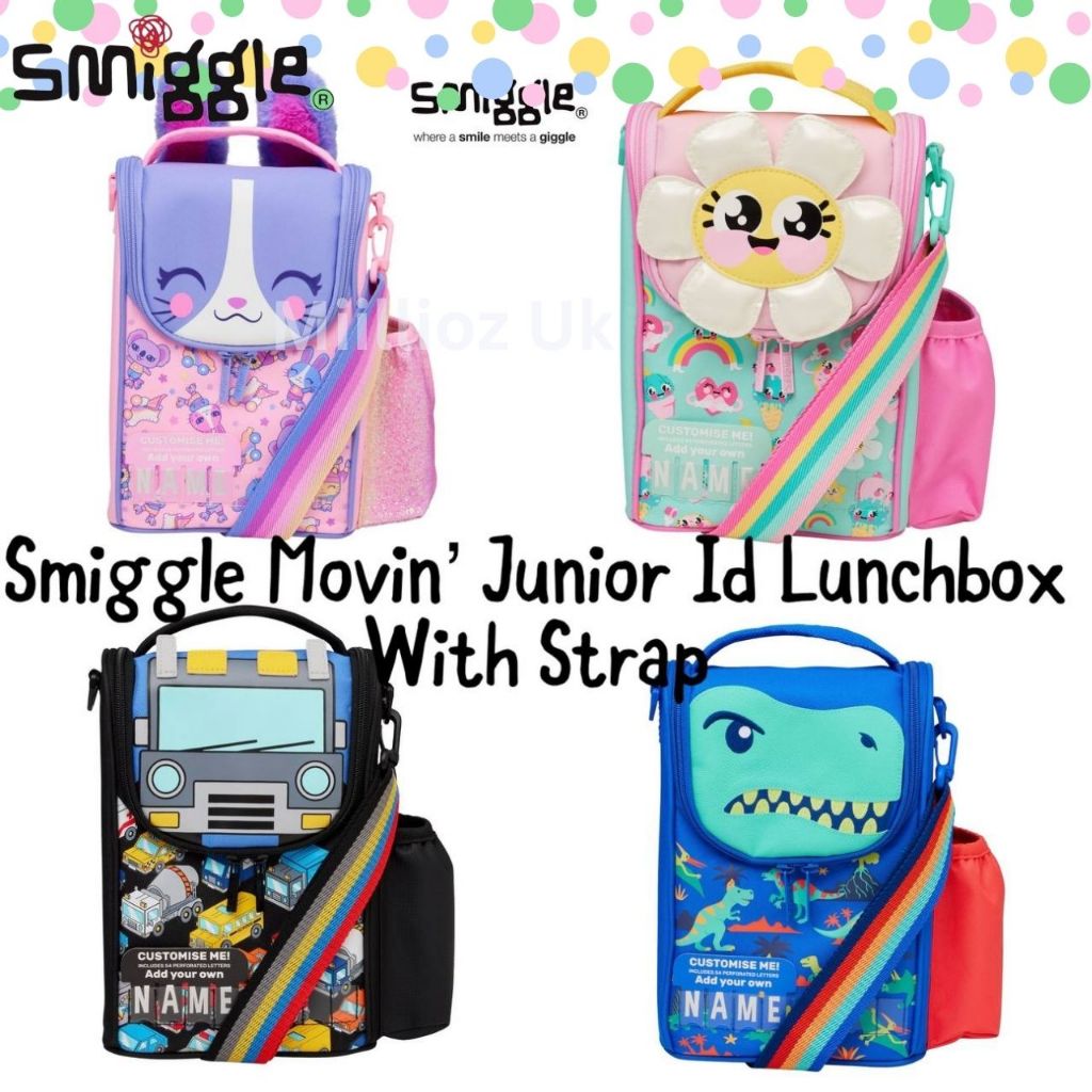 Smiggle Movin Id Lunchbox with Strap | 💯 Original Lunch box | Lunch bag ...
