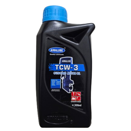 500ML 2T AIMA AIMALUBE TC-W III FOR 2-STROKE OUTBOARD MOTOR OIL 0.5LT ...