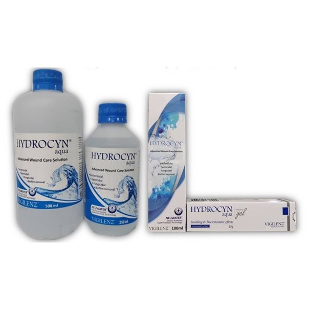 Hydrocyn Aqua Advanced Wound Care Solution (100ml / 250ml / 500ml / Gel ...