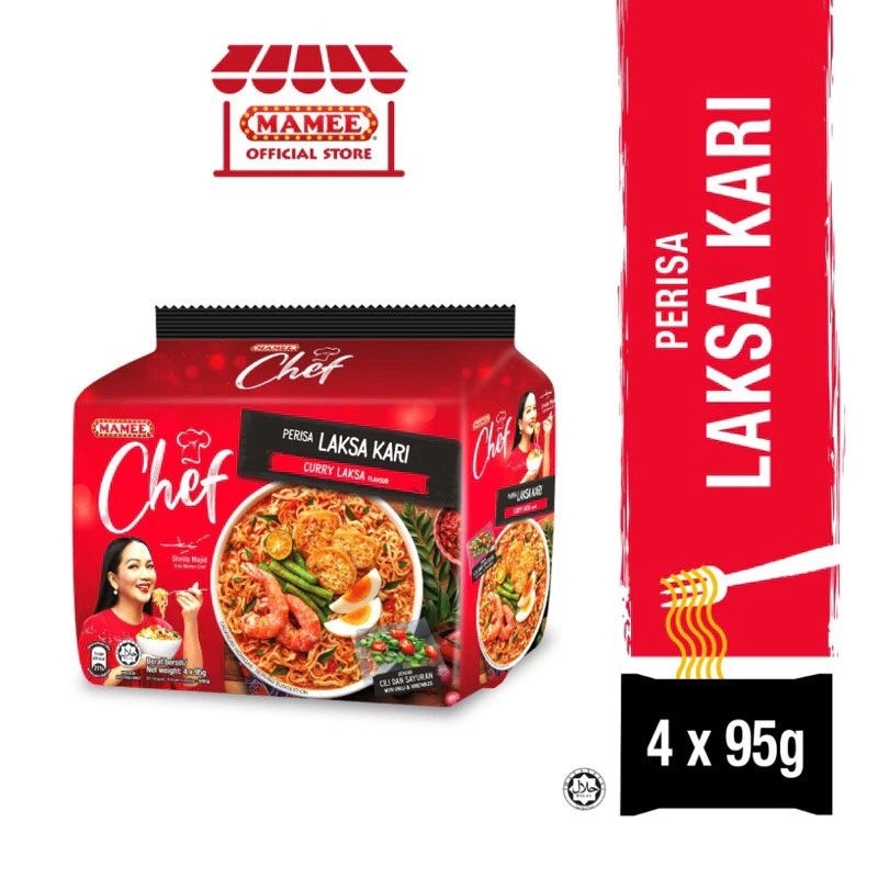 MAMEE CHEF LAKSA SARAWAK/RENDANG LEGENDA/SPICY CHICKEN SHITAKE/LAKSA ...