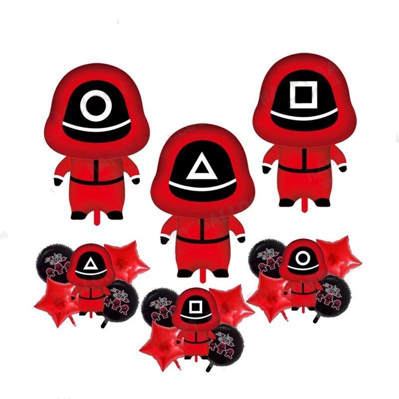 5in1 Squid game Balloon | Squid game Theme party Foil Balloons| 5in1 ...