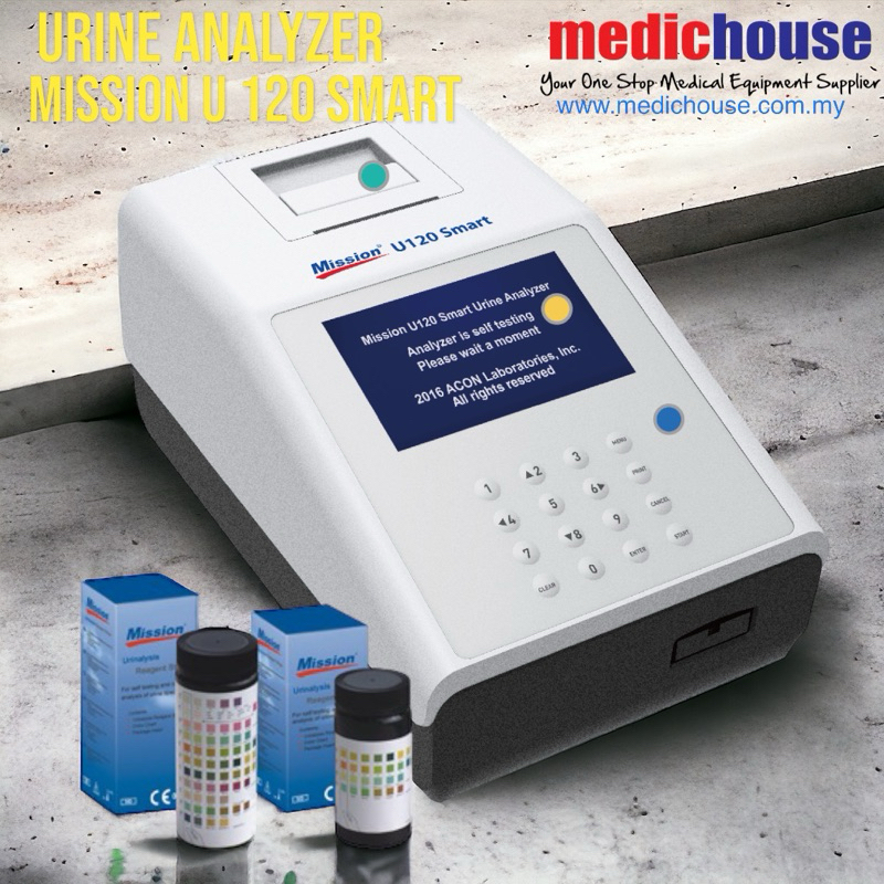 URINE Analyzer -Mission U120 Smart with 1 bttl strip | Shopee Malaysia