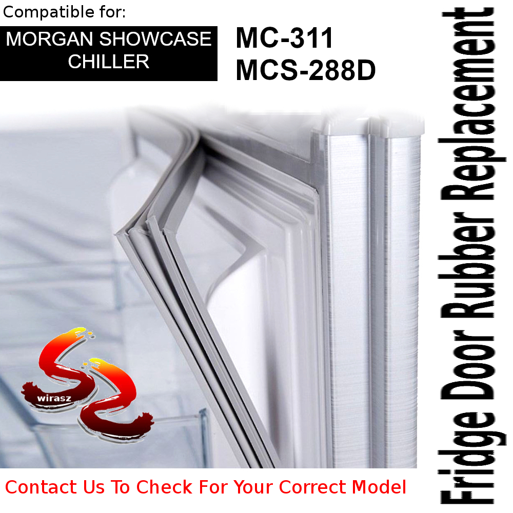 MORGAN SHOWCASE CHILLER Refrigerator Fridge Door Seal Gasket Rubber ...