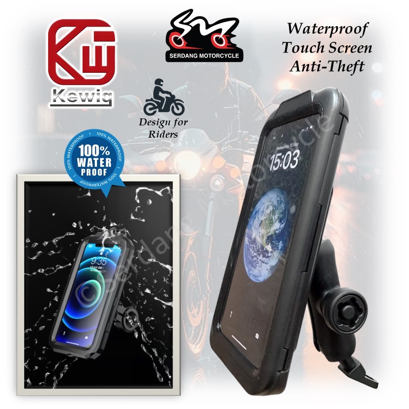 KEWIG M18 Waterproof Phone Holder Motorcycle Hard Case Anti Theft ...