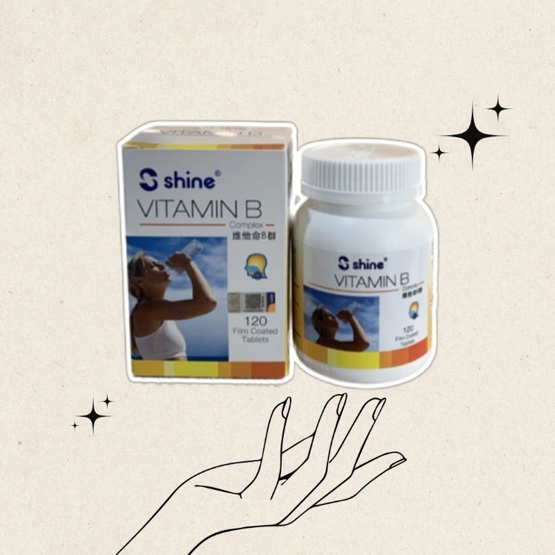 SHINE VITAMIN B COMPLEX 120 TABLETS (EXP:07/2025) | Shopee Malaysia