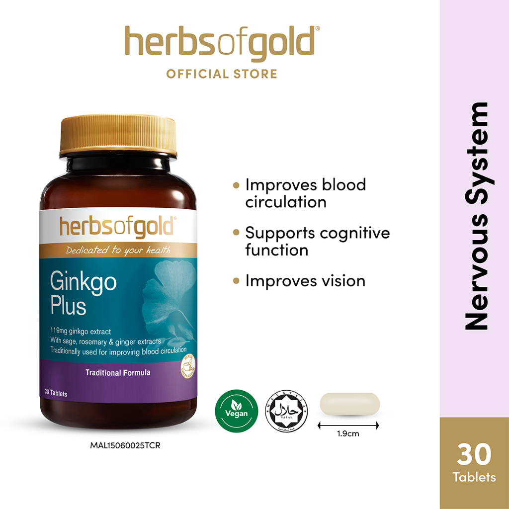 Herbs of Gold Ginkgo Plus (30's) [Expiry 06/2027] | Shopee Malaysia
