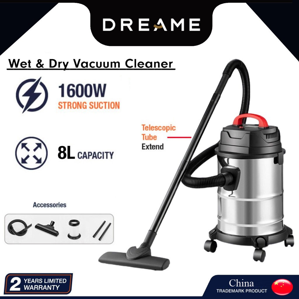 Dreame Canister Vacuum Cleaner Portable HEPA Filtration Heavy Duty Wet ...