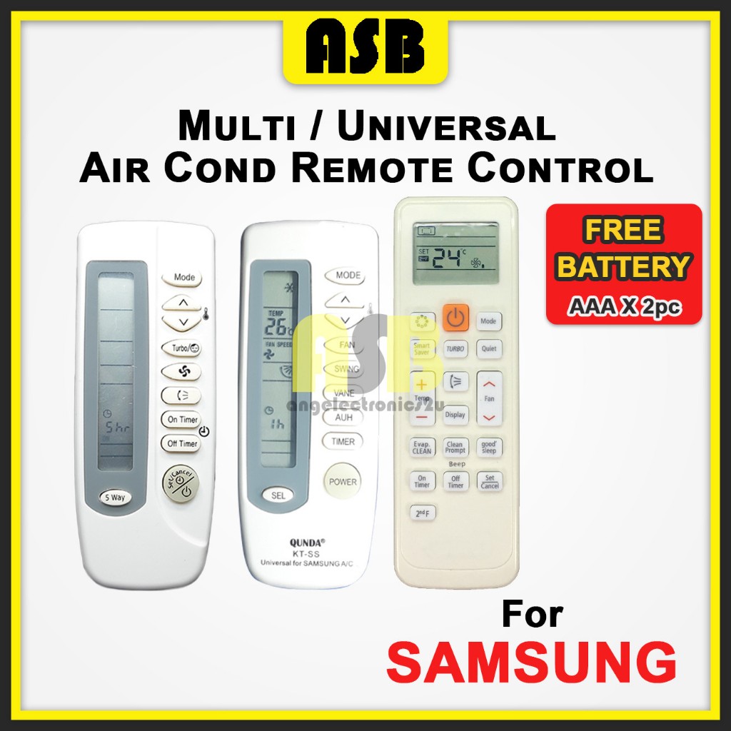 (1pc) ( Compatible : Samsung ) Multi / Universal Air Cond Aircond ...