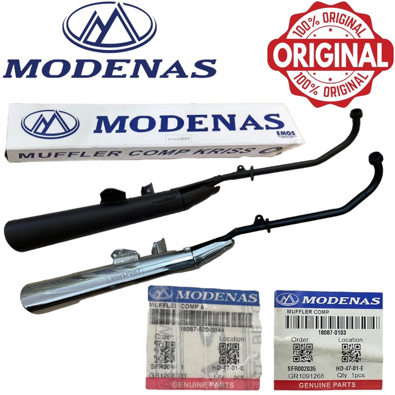 MODENAS KRISS110 KRISS 110 100% ORIGINAL KRISS 1 KRISS 2 EXHAUST PIPE MUFFLER EKZOS EZOS ...