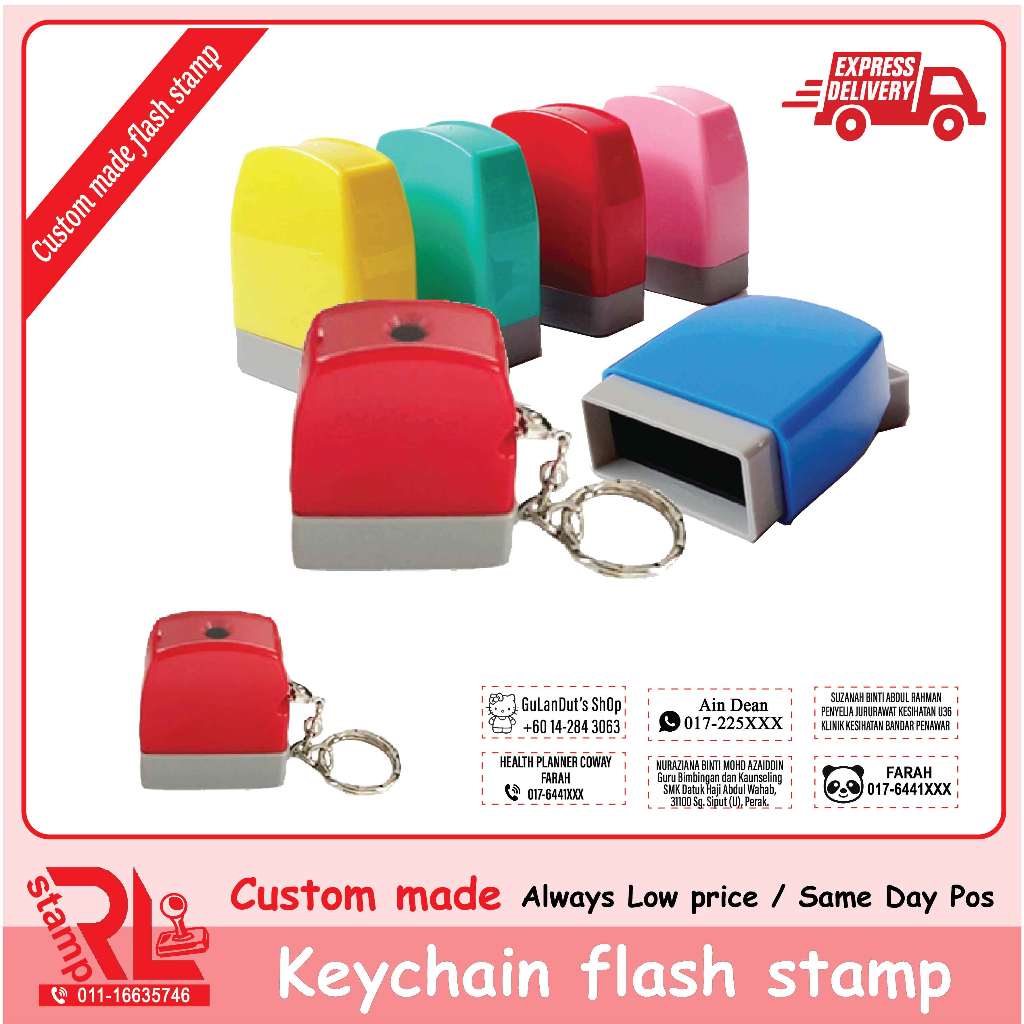 1027-1 Ready stock /cop nama /cop nama stamp /cop guru /chop custom ...