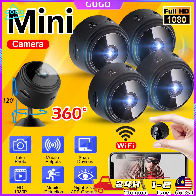 A9 Mini Wireless Camera WiFi 1080P HD Hidden Camera Infrared Night ...