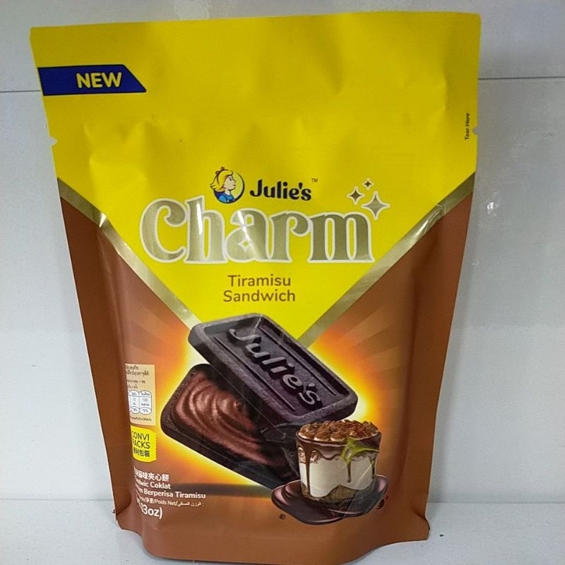 Julie's Charm Tiramisu Sandwich Biscuits -86g | Shopee Malaysia