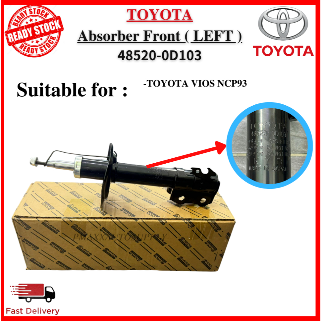 TOYOTA FRONT ABSORBER DEPAN TOYOTA VIOS NCP93 2008-2013 RIGHT 48510 ...