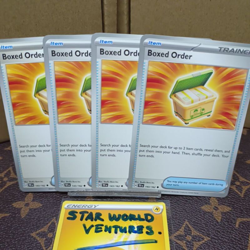 Boxed Order - 143/162 Playset Uncommon (Temporal Forces) Pokémon TCG ...