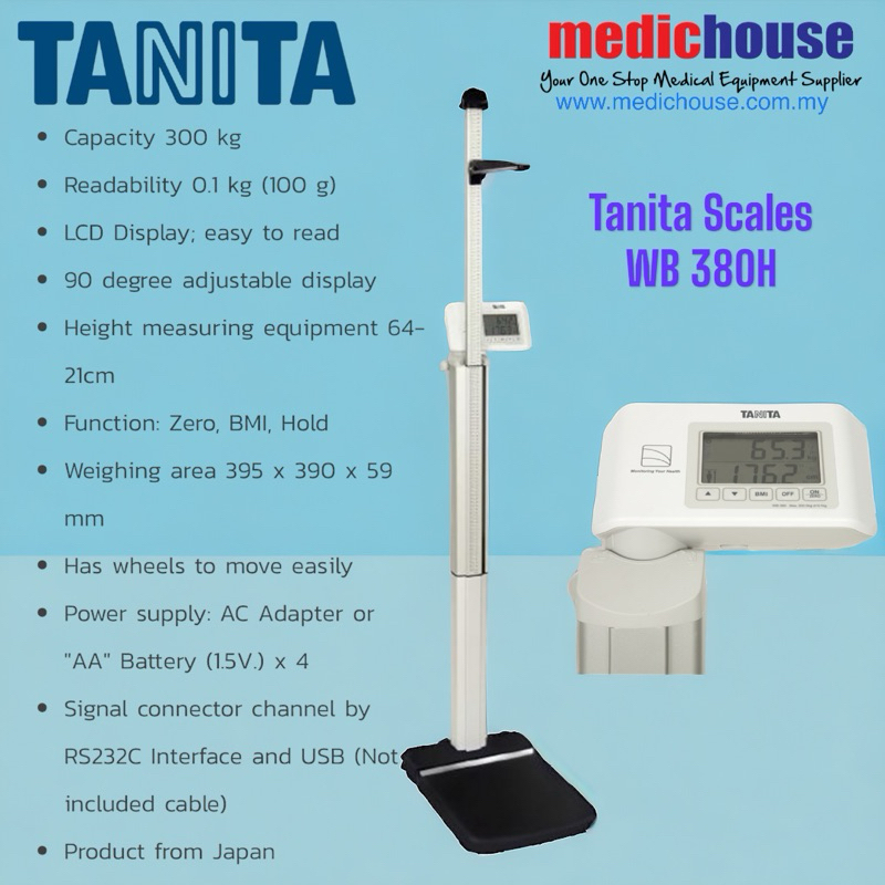 TANITA Adult Weighing Scale With Height | Shopee Malaysia