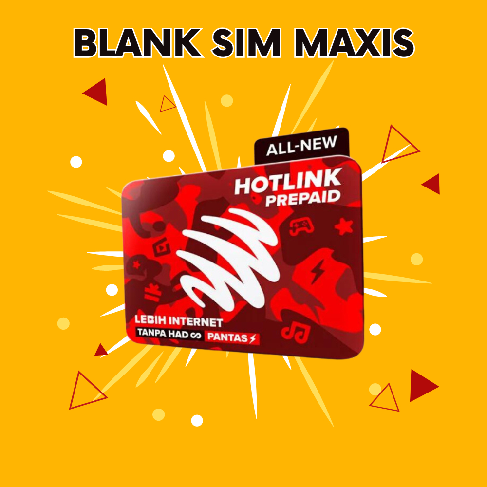 Blank Sim Maxis Hotlink Simcard Kosong | Shopee Malaysia
