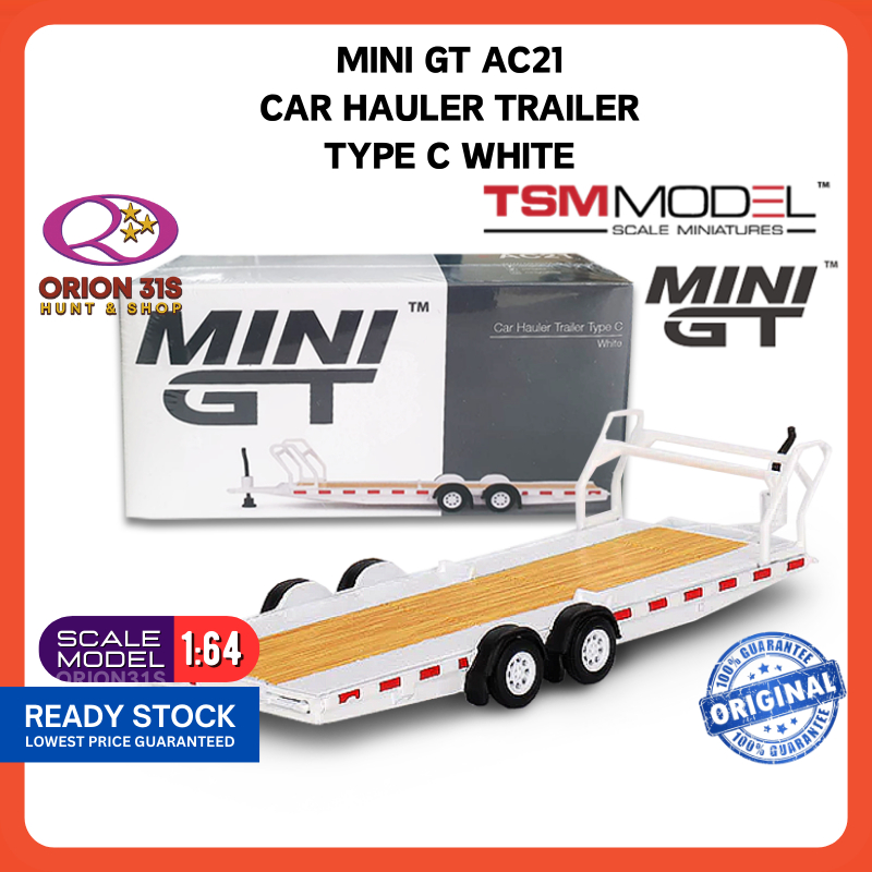 Mini GT Car Hauler Trailer Type C White #AC21 Sealed Box Diecast TSM ...