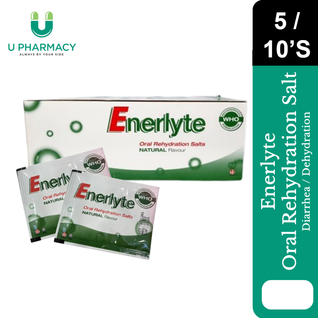 (U Pharmacy) Enerlyte Oral Rehydration Salt (ORS) Natural Flavor ...