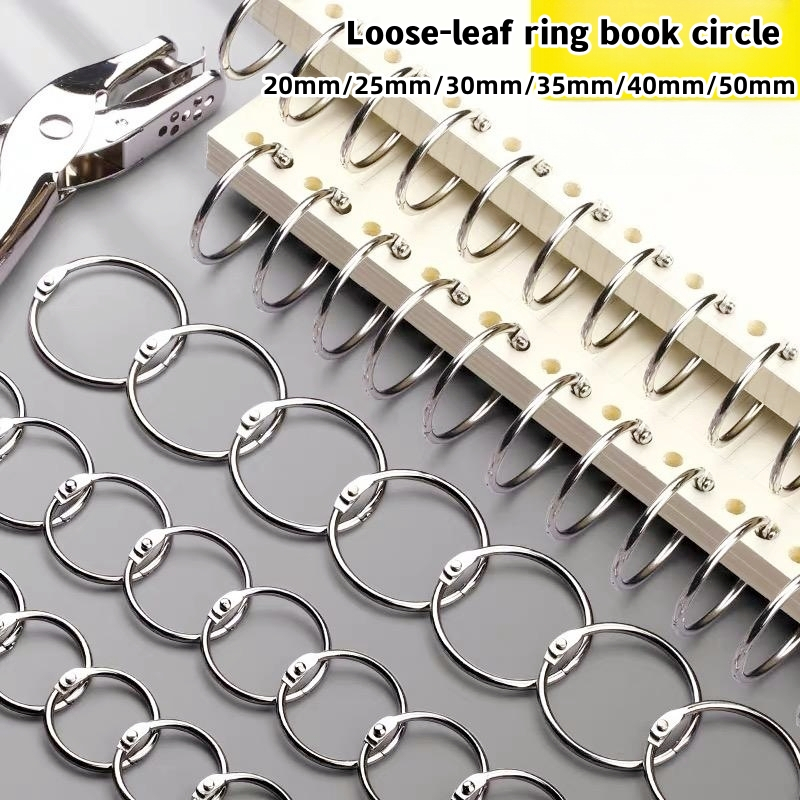 Ring Binder Metal Binding Metal Loose Leaf Book Binder Hoop Ring 5mm ...