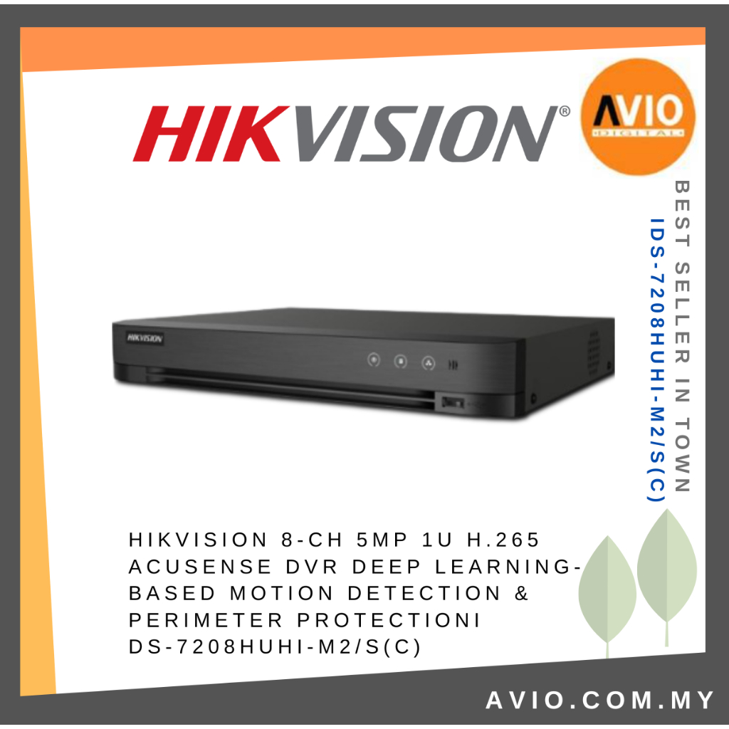 Hikvision 8CH 8 Channel 5MP 5 Megapixel 4K Analog CCTV DVR Recorder 2 ...