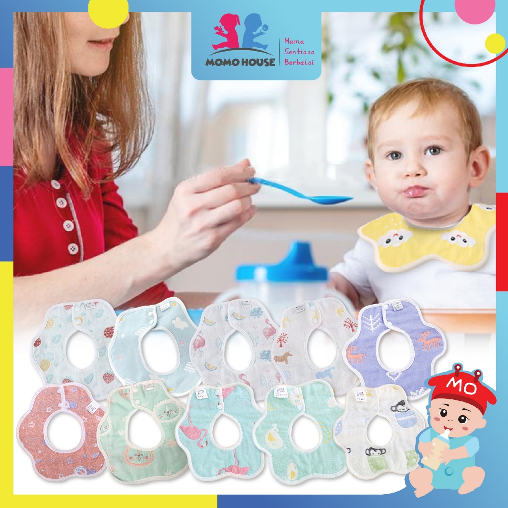 Baby Petal Bib Kids 360 Degree Scarf Petal Saliva Towel Feeding ...