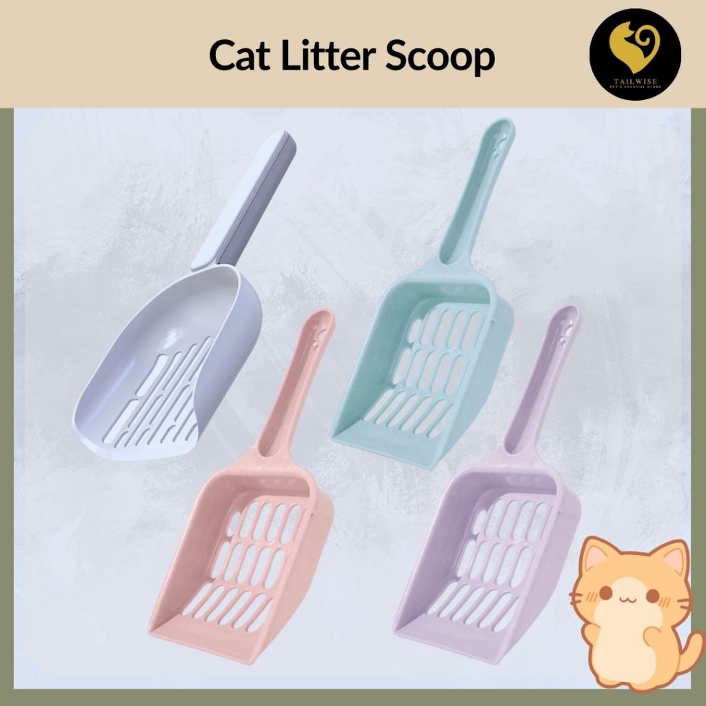 Litter Cat Poop Shovel Kucing Scoop Bekas Poop Kucing Scoop Najis ...
