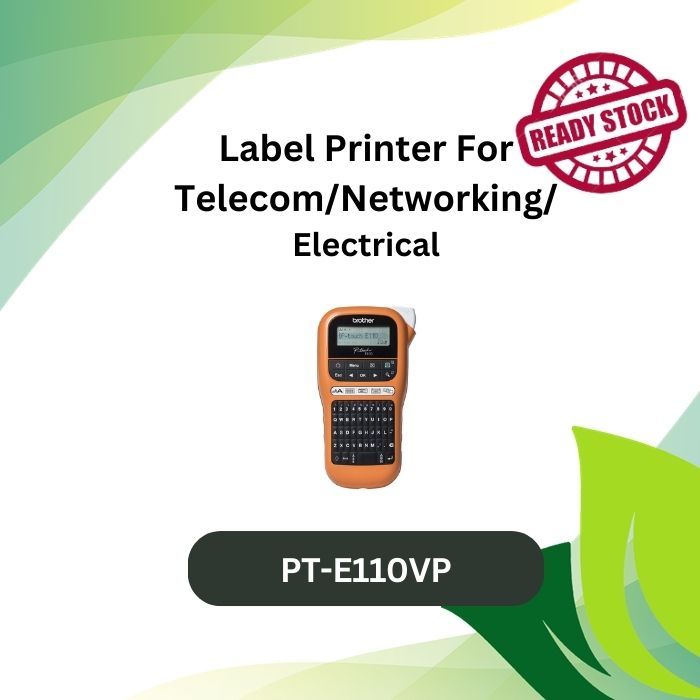 Brother P-Touch PT-E110VP Industry Portable Handheld Label Maker C/W ...