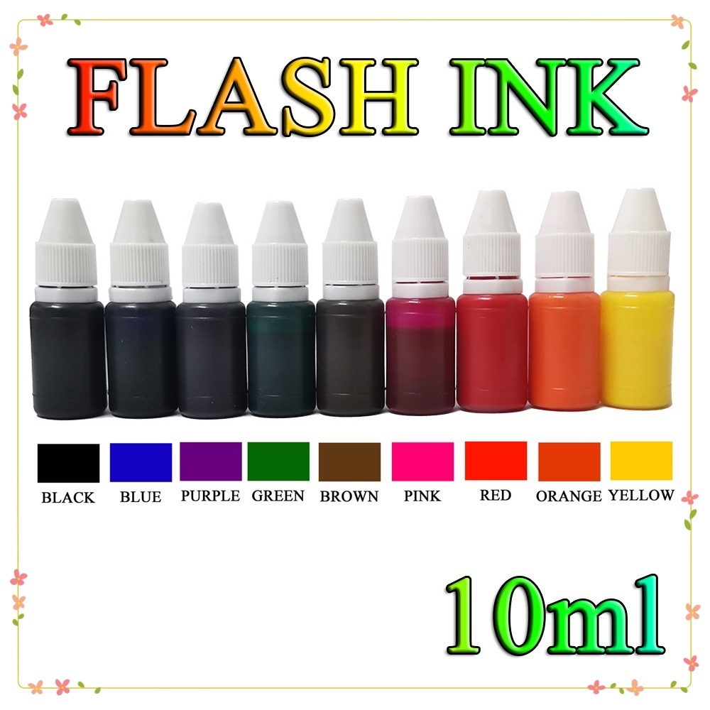 MCC PRE INK FLASH STAMP INK/ RUBBER STAMP INK/ CHOP INK/ FLASH FOAM PAD ...