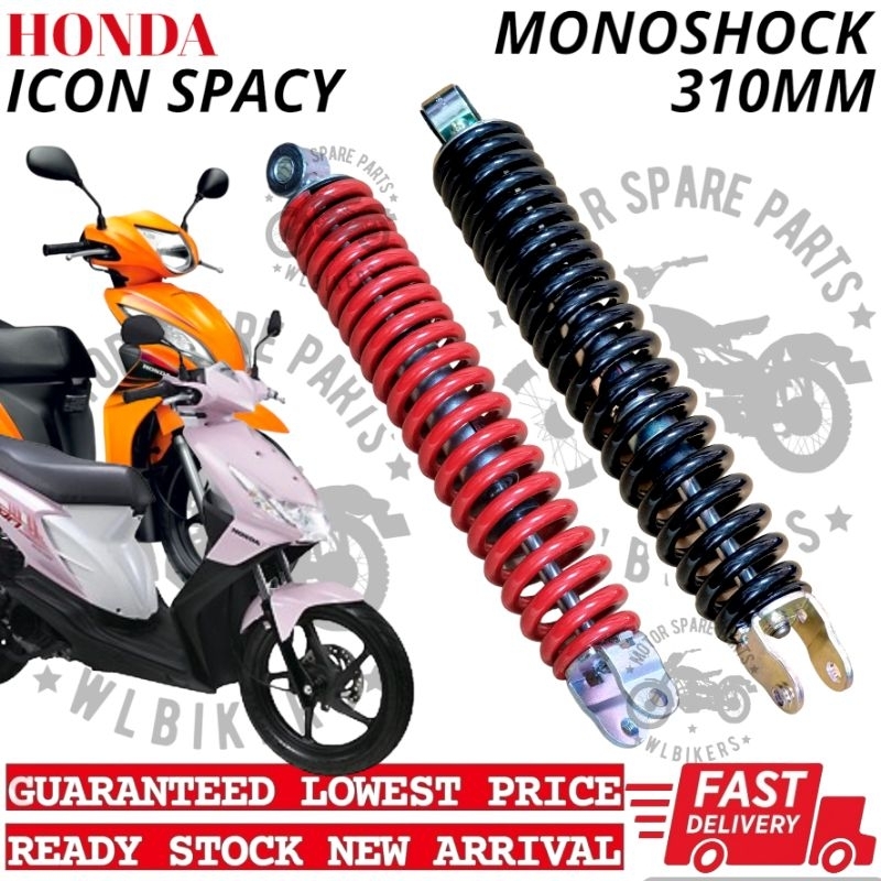 HONDA ICON SPACY REAR ABSORBER BELAKANG MONOSHOCK SUSPENSION 330MM -HOT ...