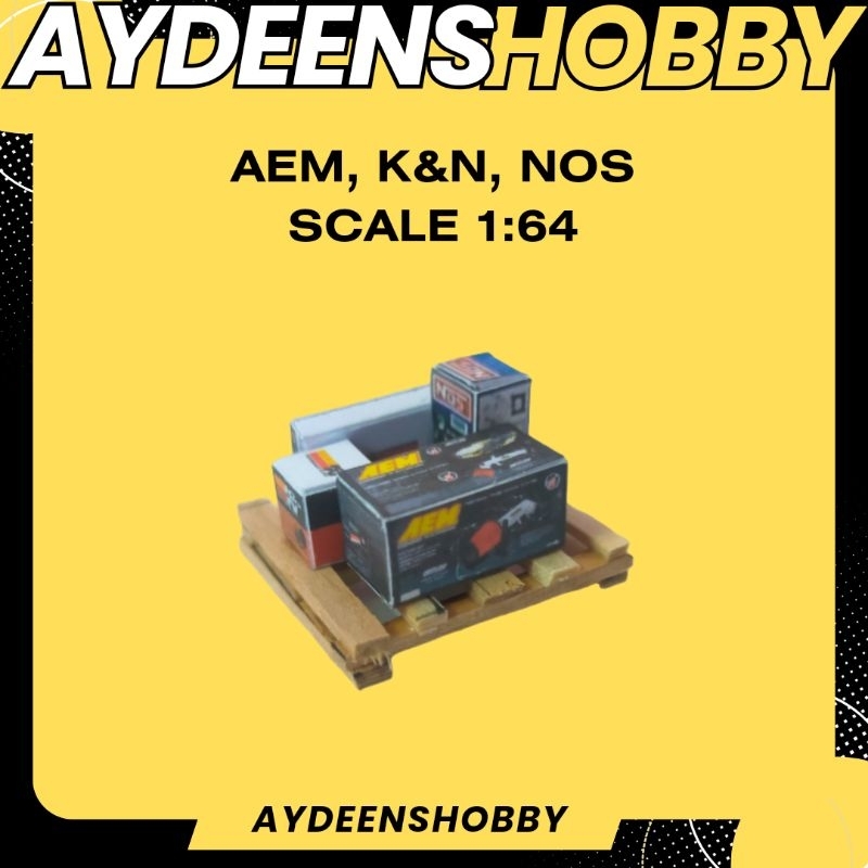 1/64 DIORAMA BOX AEM, K&N, NOS MINIATURE SET | Shopee Malaysia