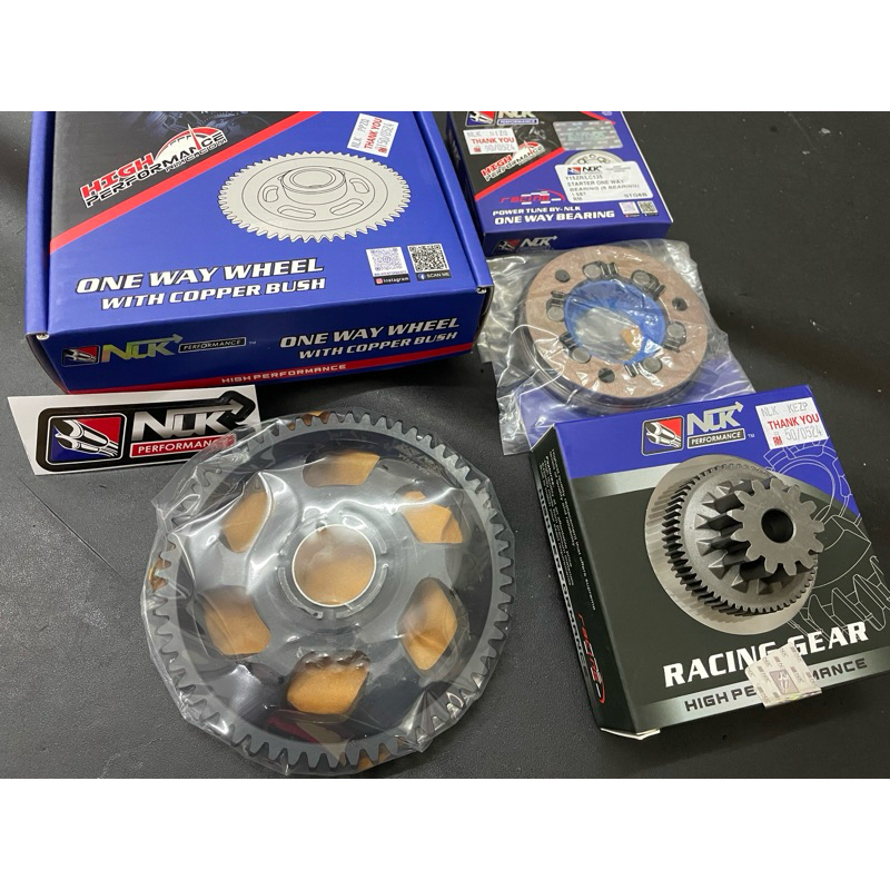 Ori NLK Y15 STARTER ONE WAY GEAR WHEEL COPPER BUSH BEARING RACING ...