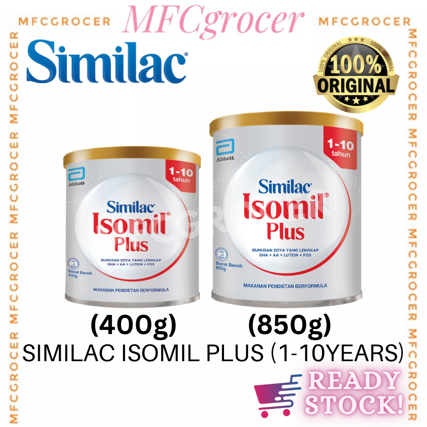 SIMILAC Isomil Plus Soy 1-10 Years (400g / 850g ) | Shopee Malaysia