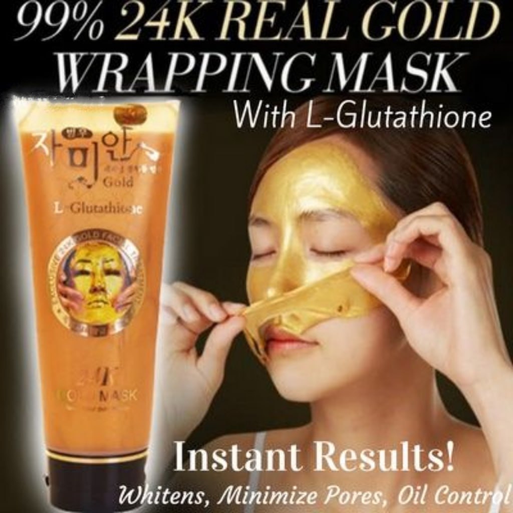 READY STOCK 24K GOLD MASK L-GLUTATHIONE KOREA Face Mask Day Night Mask ...